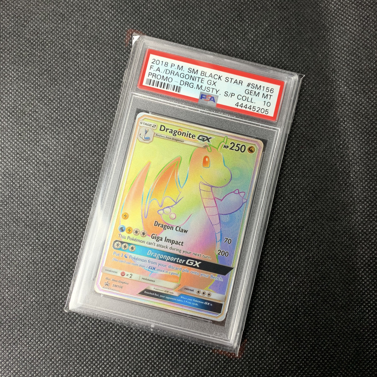 Pokemon Sun Moon Dragon Majesty Dragonite Secret Full Art Promo SM156 ...